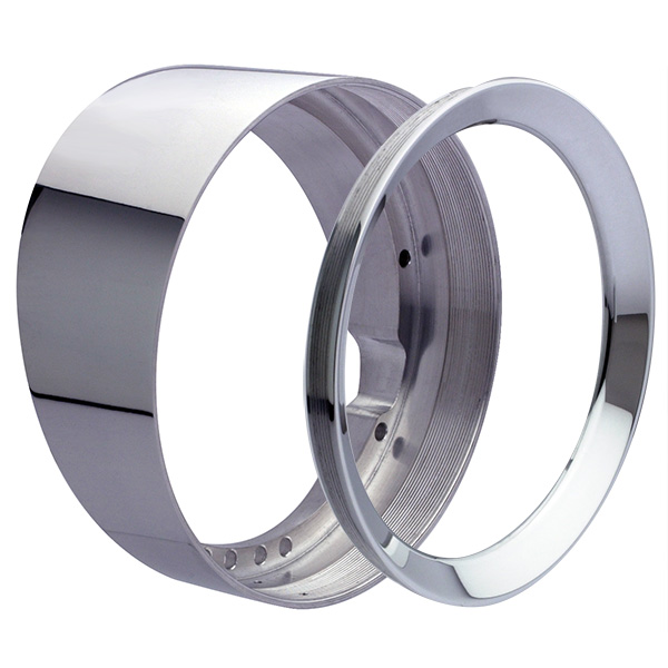 Headwinds: 10° CHROME - Bradley - 7" Headlight Bezel