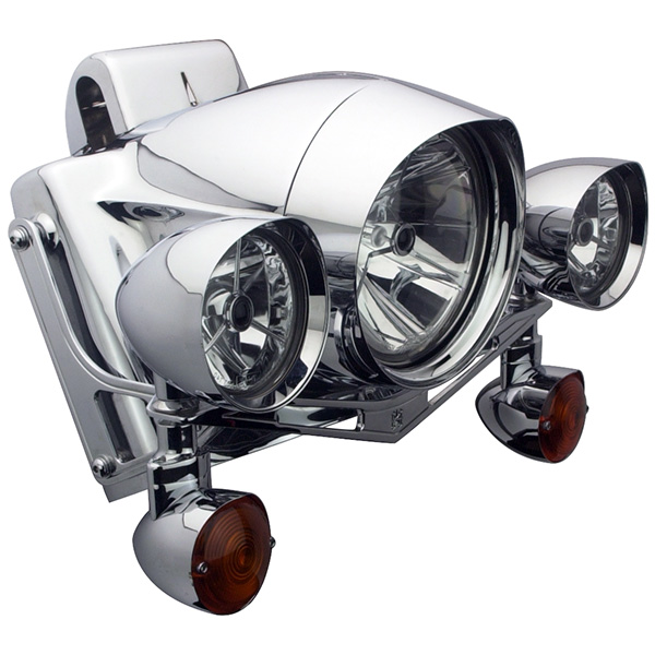 Headwinds: CHROME - 7" Headlight Bezel - Raven