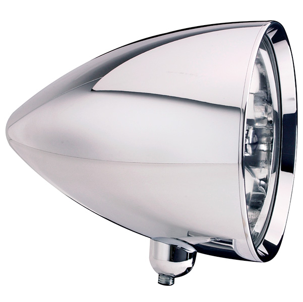 Headwinds: 7" Headlight Housing - Concours Rocket - Street Rod - Chrome ...