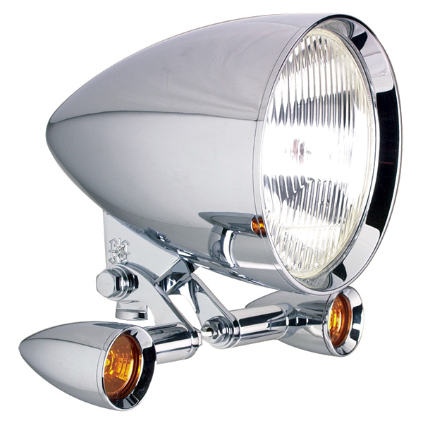 Headwinds: CHROME - 1-3/8" Turn Signal Mount to Headlight Bracket (pair)