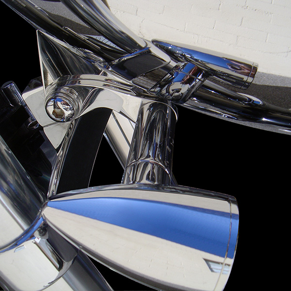 Headwinds: CHROME - 1-3/8" Turn Signal Mount to Headlight Bracket (pair)