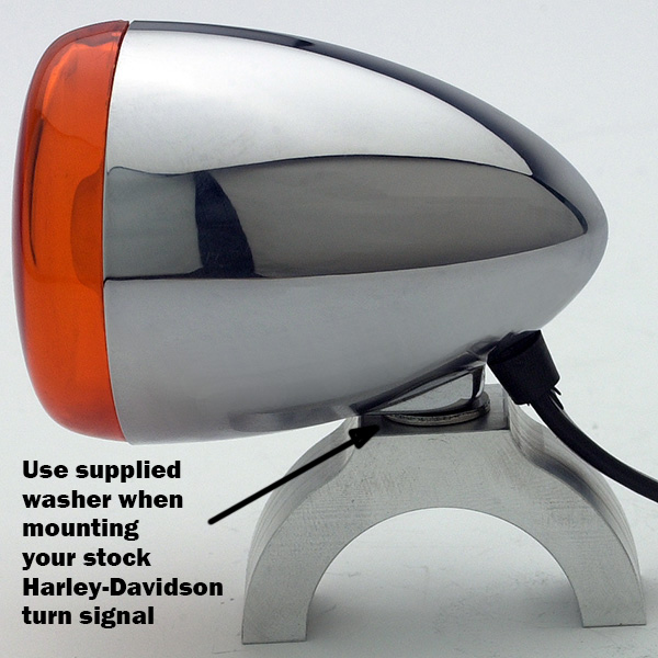 Headwinds: POLISHED ALUMINUM Turn Signal Clamp - 39mm Forks (1-1/2" dia ...