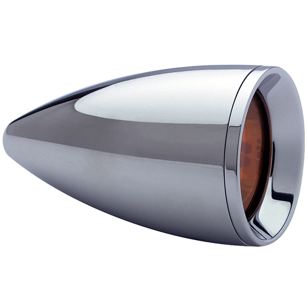 Headwinds: Turn Signal - Halogen - Amber Lens - 1-3/8" Chrome Concours ...