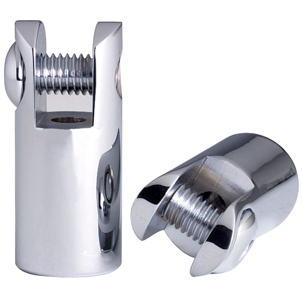 Headwinds: CHROME - 1-3/4" Foot Peg Extension - Female Clevis (pair)